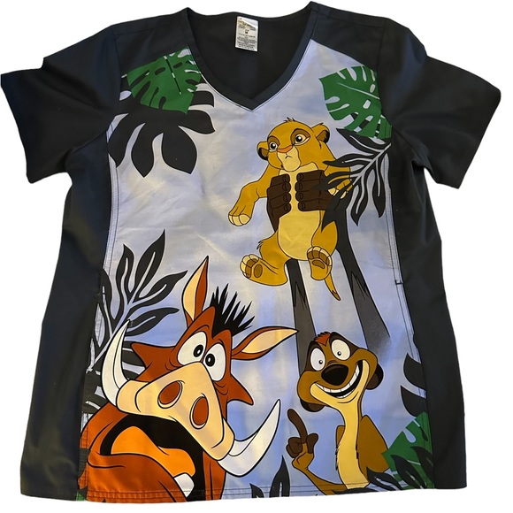 Disney | Tops | Lion King Scrub Top | Poshmark